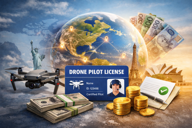 Drone Pilot License Costs (US, UK, EU, Canada, Australia) - ABJ Drone ...